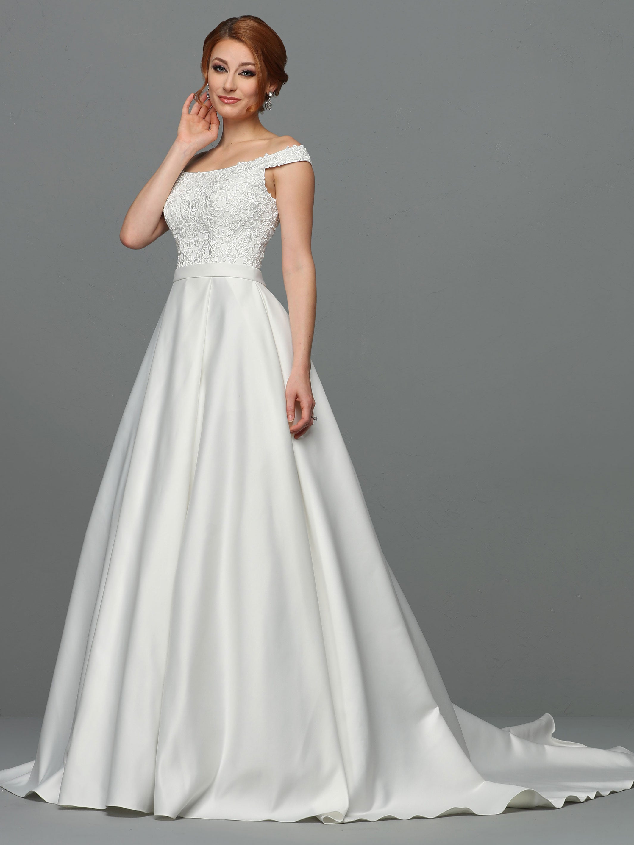 Satin Audrey Ball Gown Wedding Dress - Avery Austin