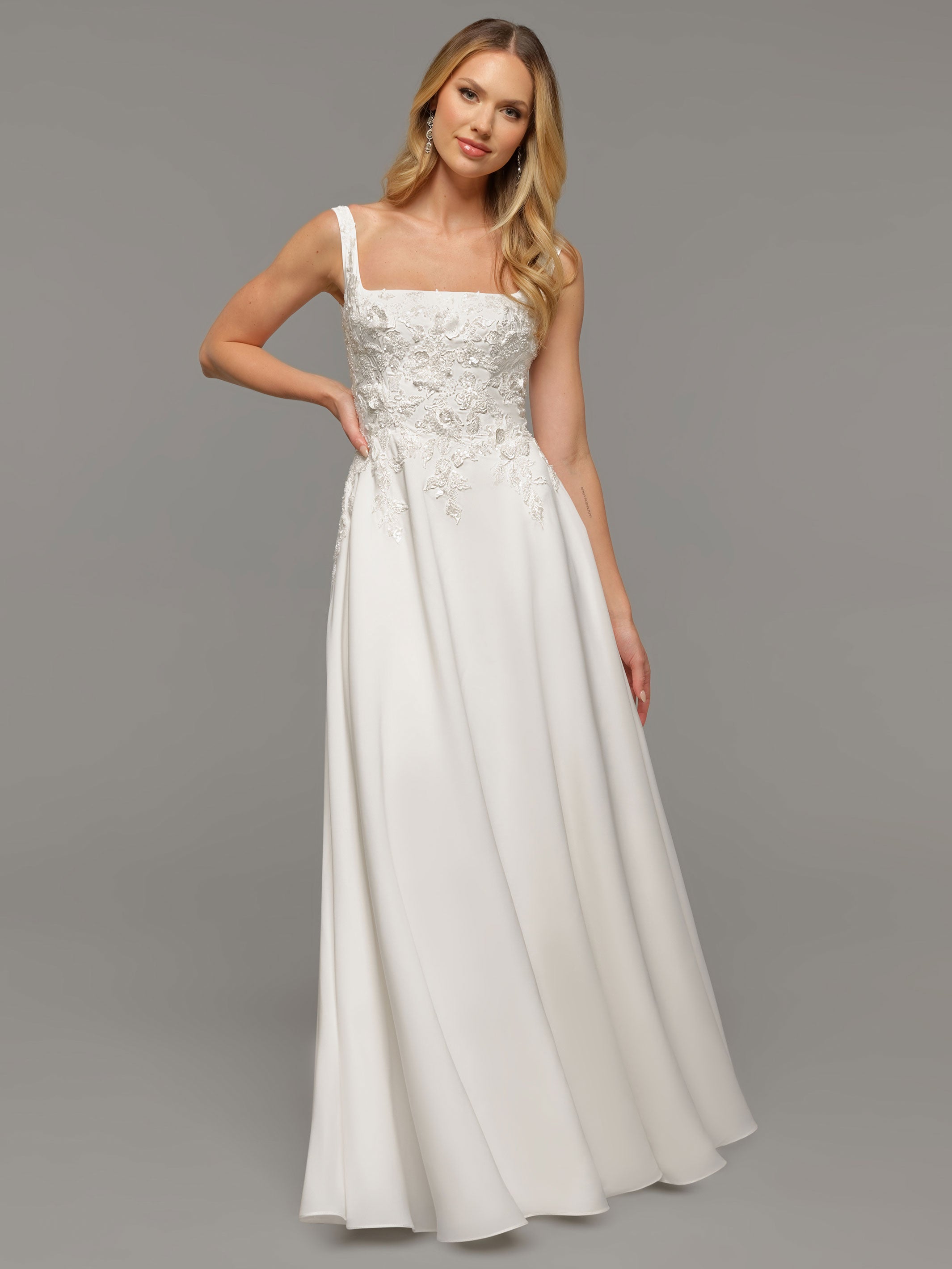 Scarlett Chiffon A-Line Wedding Dress - Avery Austin